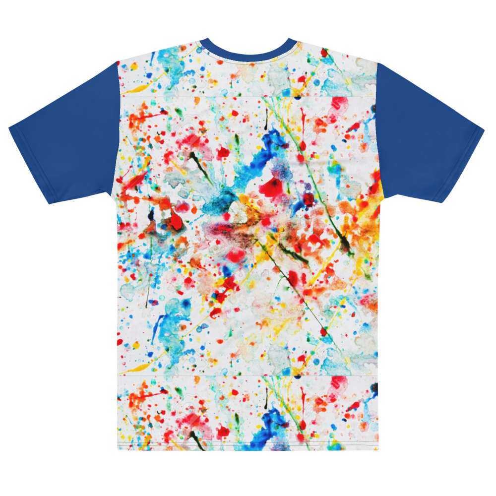 Different Cross Splattt Blue Tee – Different Nation Clothing